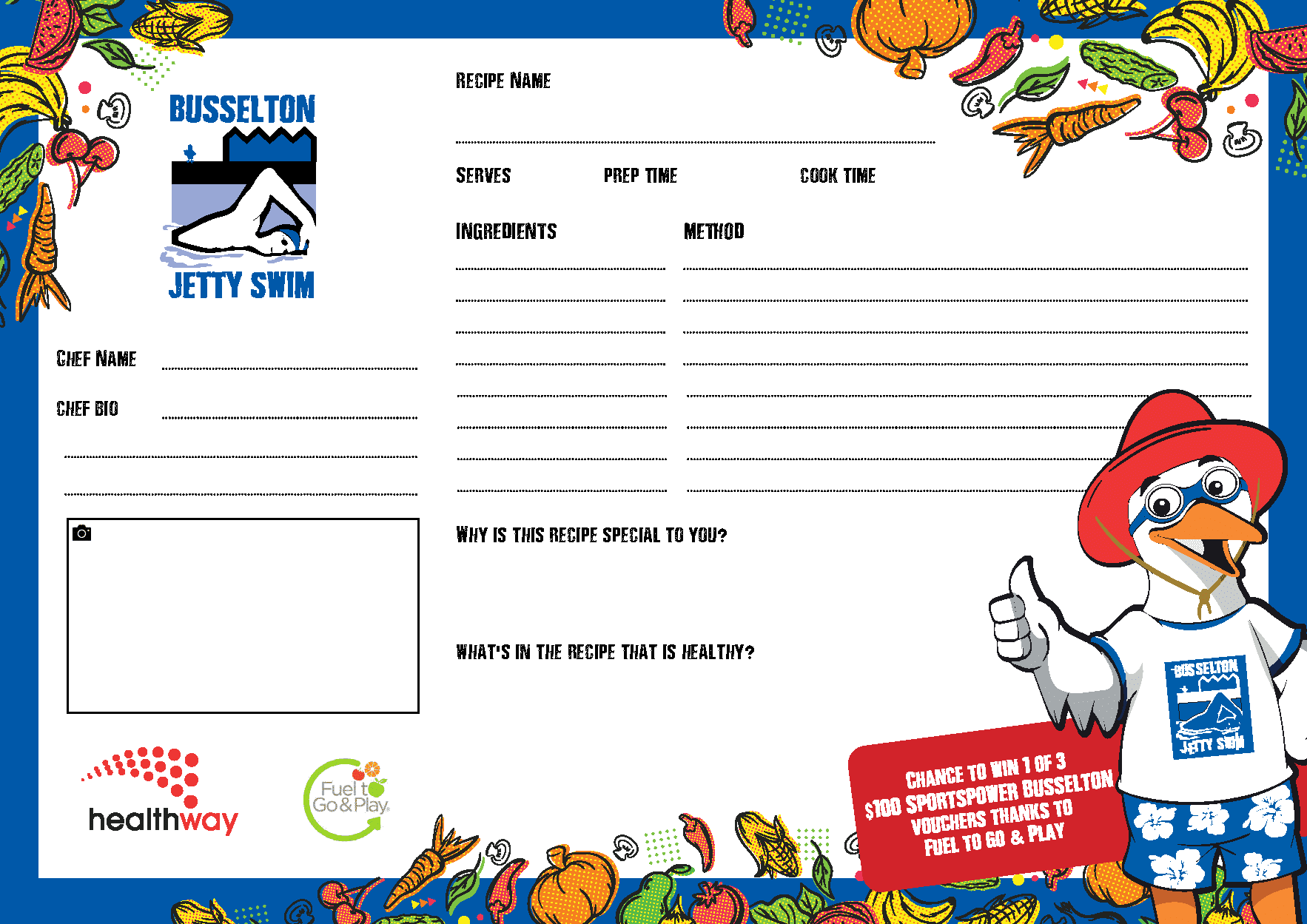 Kids Recipe Competition - Busselton Jetty Swim